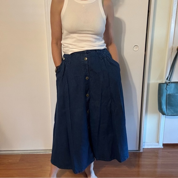 Cherokee | Skirts | Vintage Cherokee High Waisted Denim Skirt | Poshmark